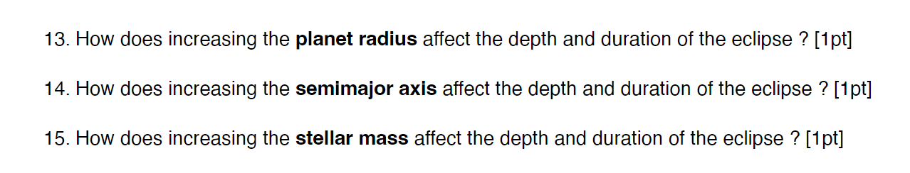 Solved Exoplanet Transit Simulator reset help about 1.00 | Chegg.com