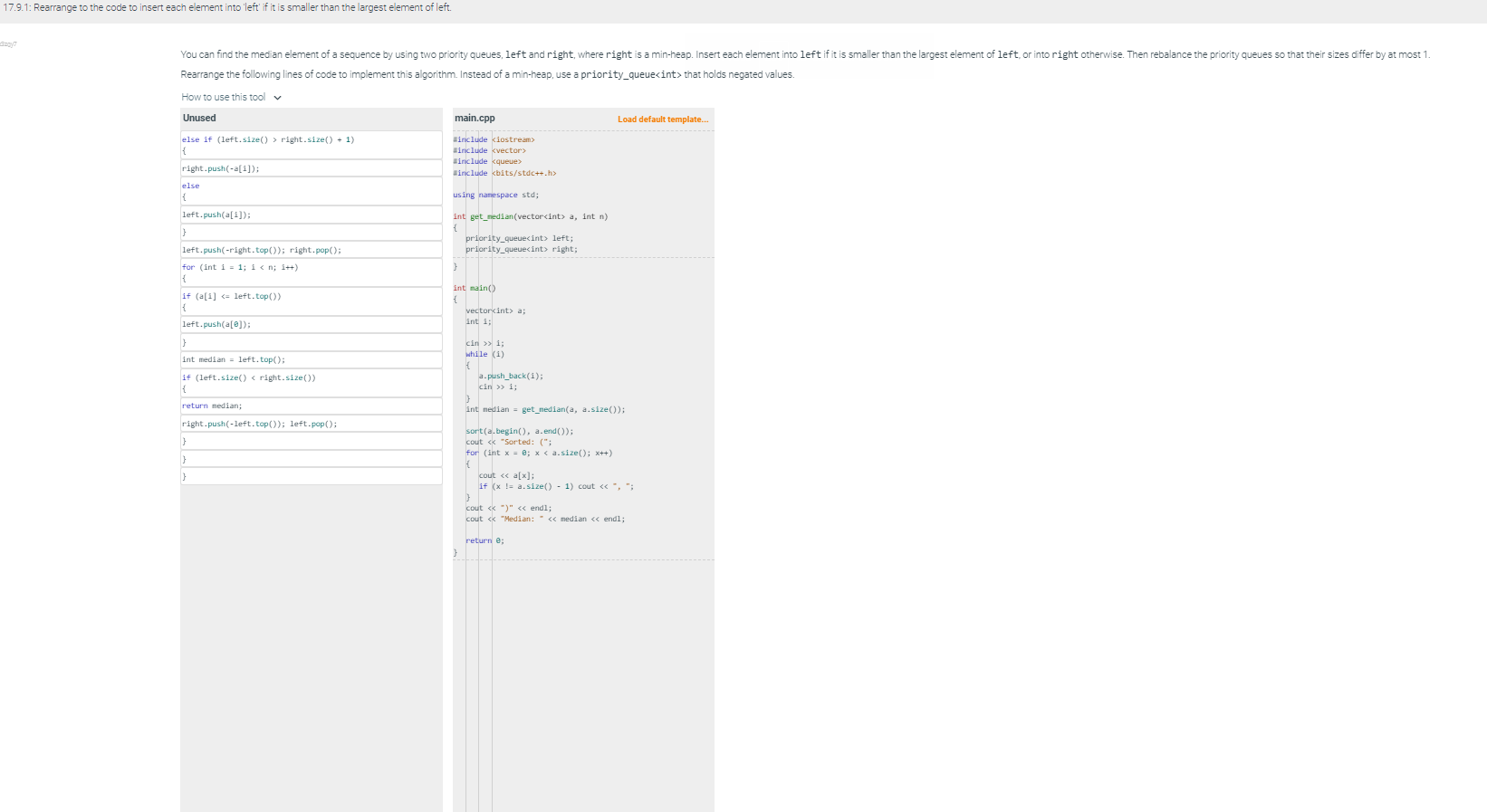 Solved Please only use whats included on the left, only | Chegg.com