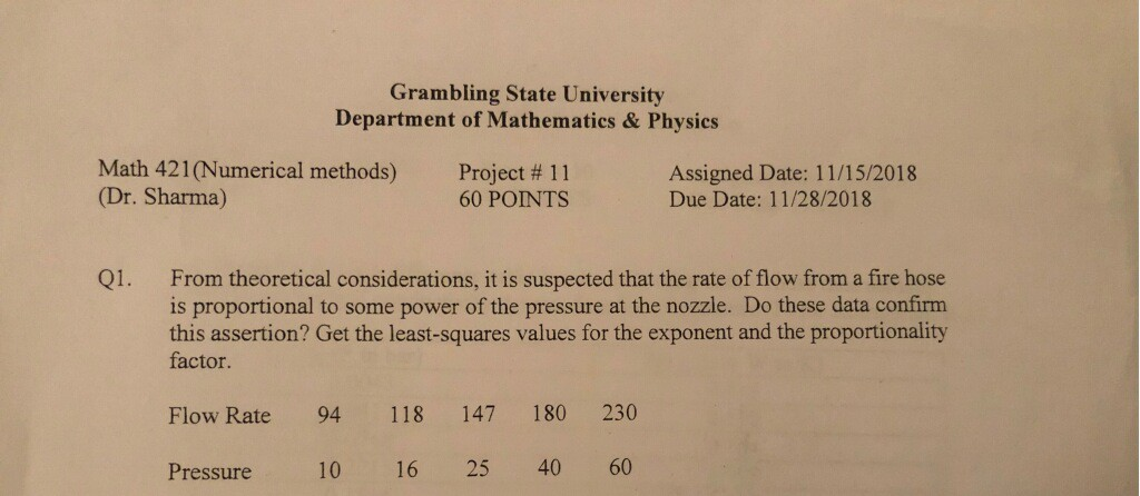 Solved Grambling State University Department of Mathematics | Chegg.com
