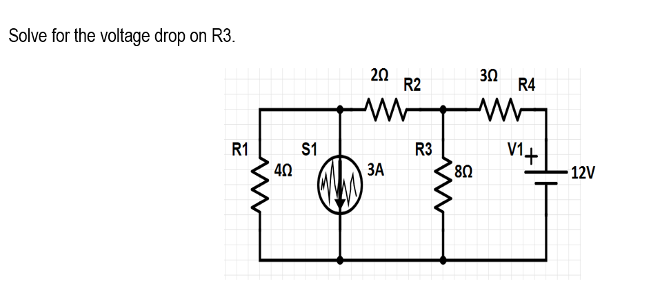 Solved Solve for the voltage drop on R3. | Chegg.com
