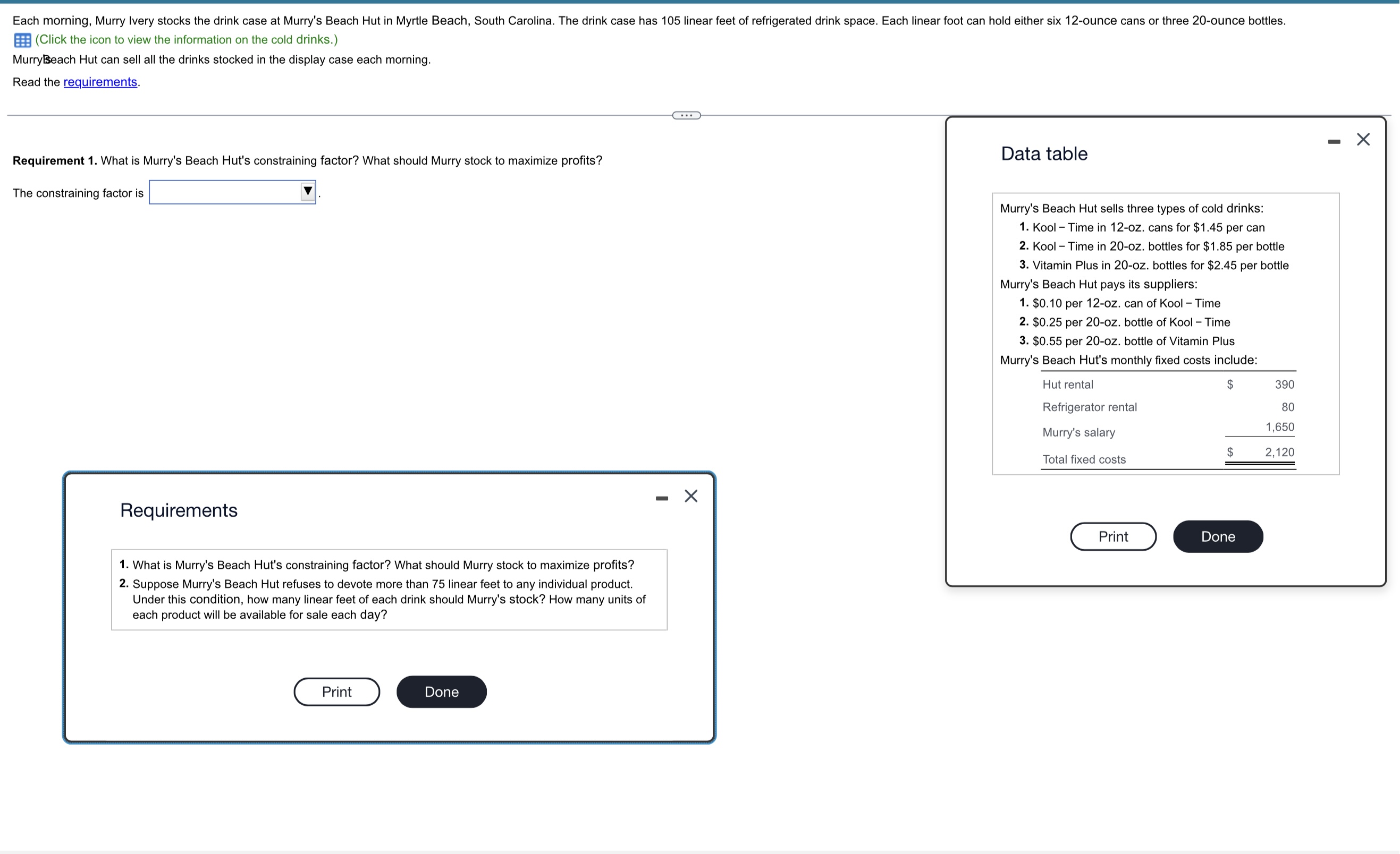 Solved (Click the icon to view the information on the cold | Chegg.com