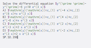 Solved Solve the differential equation $y*{\prime \prime)- | Chegg.com