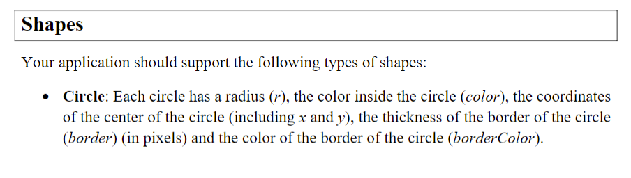 Solved IN JAVA PLEASE! So we are told to make an animation | Chegg.com