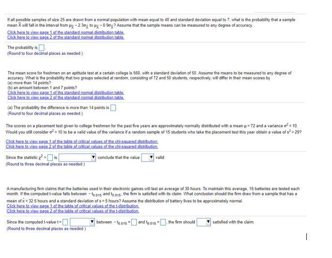 Solved If all possible samples of size 25 are drawn from a | Chegg.com