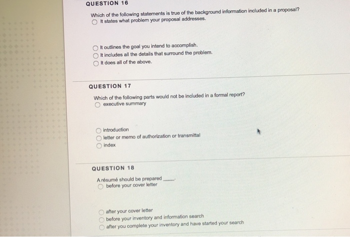 Solved QUESTION 1 The résumé format allows the applicant to | Chegg.com