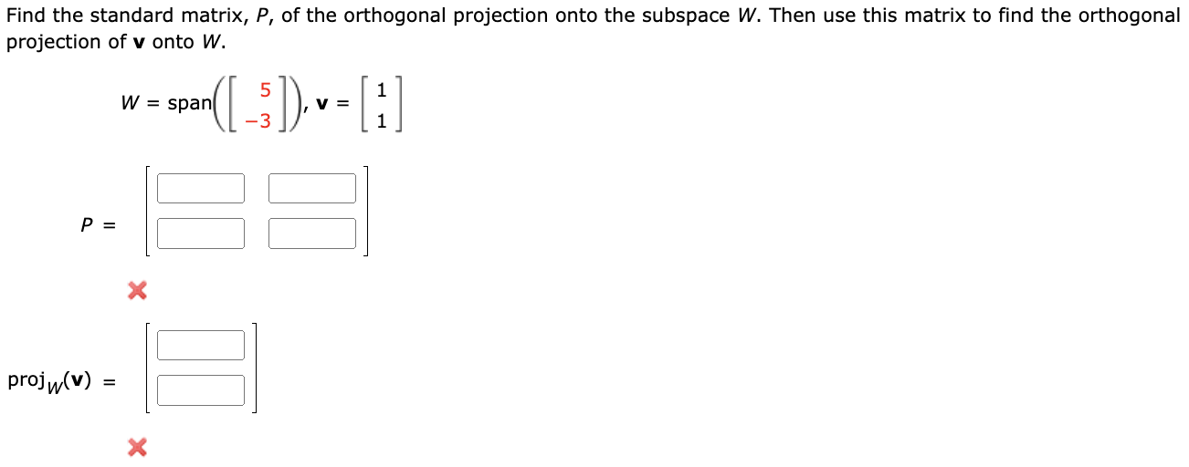 [solved] Find The Standard Matrix P Of The Orthogonal P