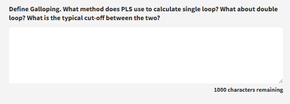Solved Define Galloping. What method does PLS use to | Chegg.com