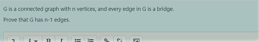 Solved G is a connected graph with n vertices, and every | Chegg.com