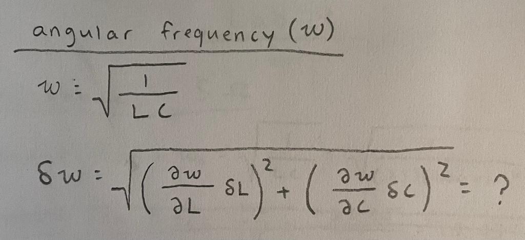 Angular Frequency Equation - Tessshebaylo