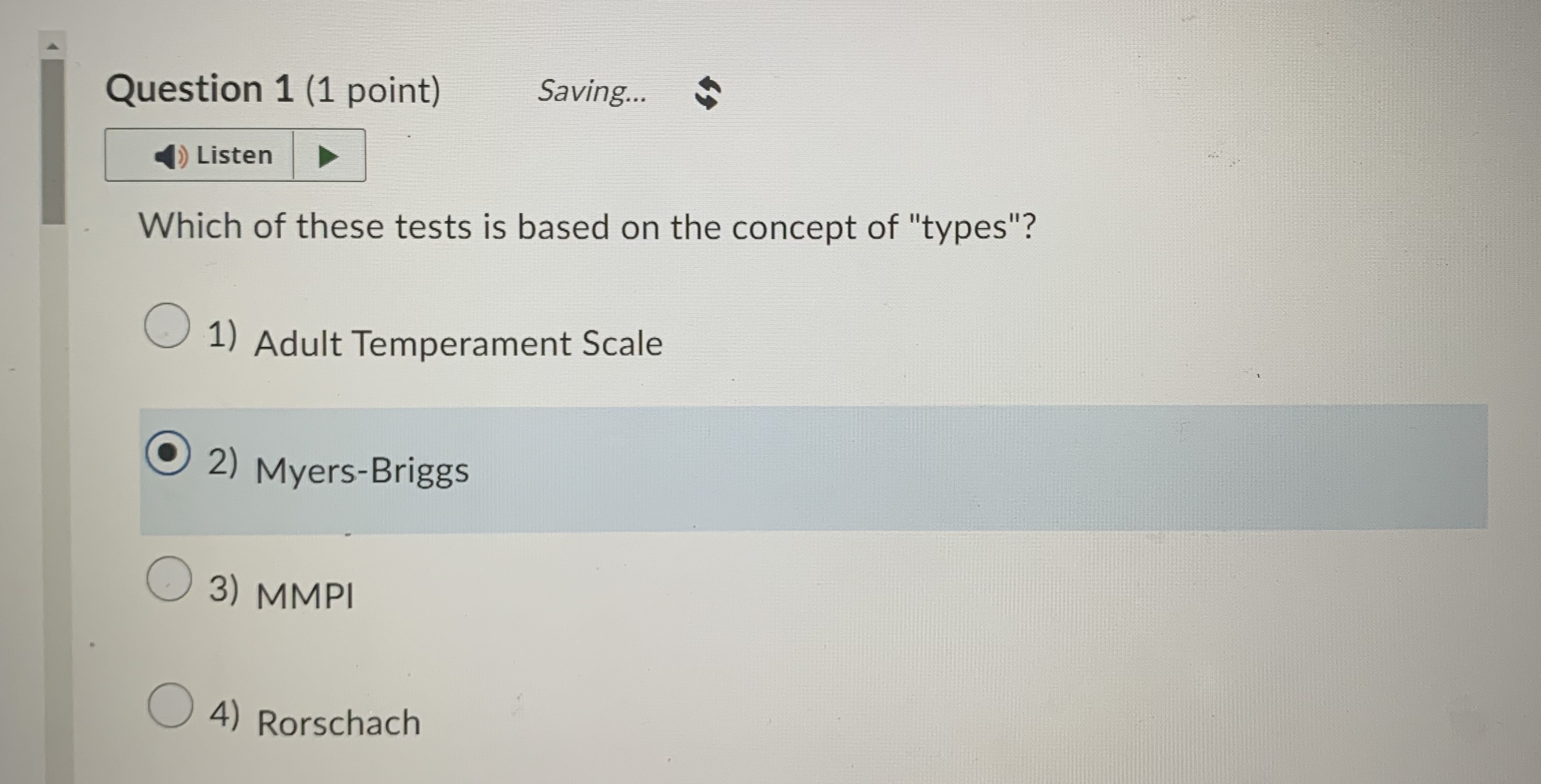 Solved Which of these tests is based on the concept of | Chegg.com