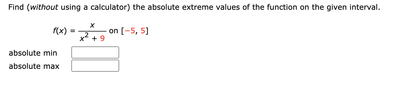 Solved Find (without using a calculator) the absolute | Chegg.com