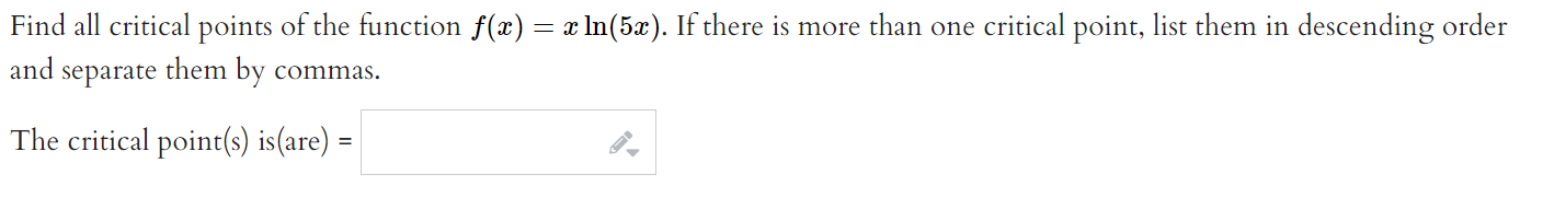 Solved Find all critical points of the function | Chegg.com