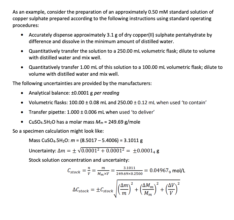 Solved As an example, consider the preparation of an | Chegg.com