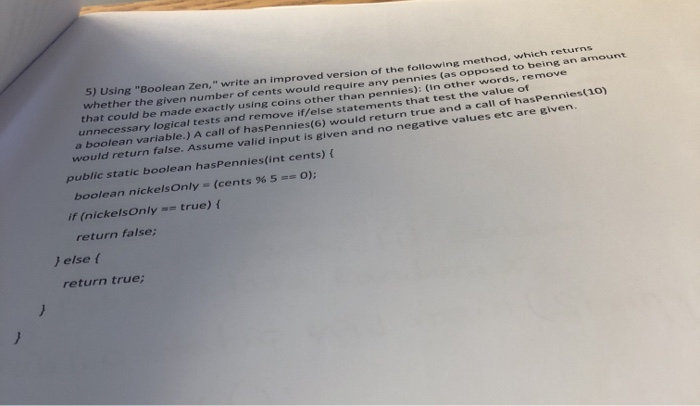 Solved 5) Using "Boolean Zen," write an improved version of | Chegg.com