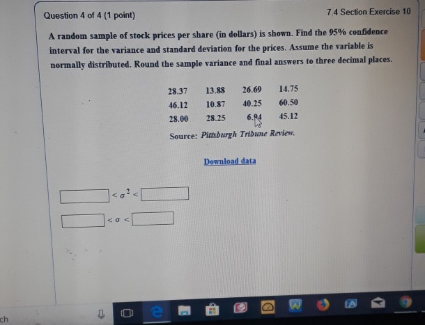 Solved Question 1 of 4 (1 point) View problem in a pop-up 4 | Chegg.com