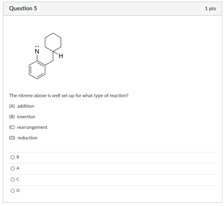 Solved nitrene isocyanate What is the name of the | Chegg.com