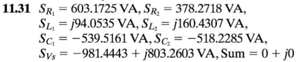 Solved 1. Find the complex power on Vs, R1, R2, L1, L2, C1, | Chegg.com