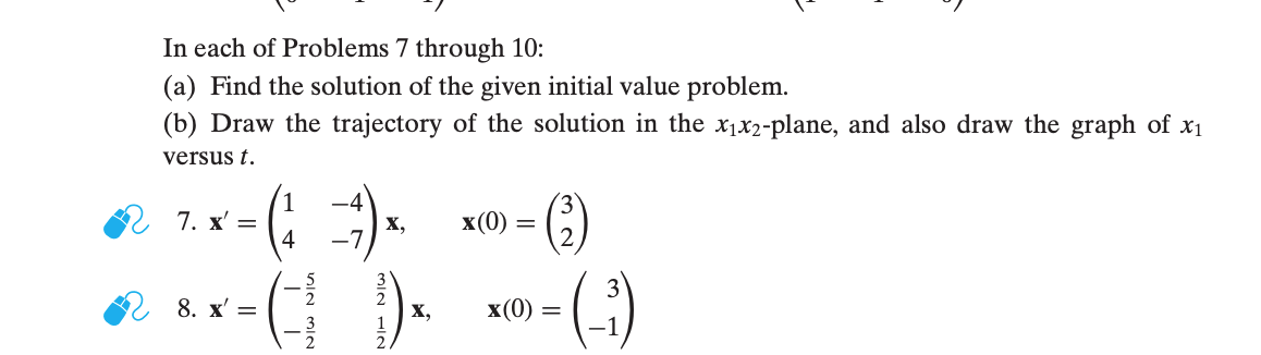 In each of Problems 7 through 10 : (a) Find the | Chegg.com