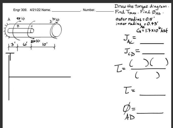 Solved For my Solids hw, how do I draw the Torque | Chegg.com