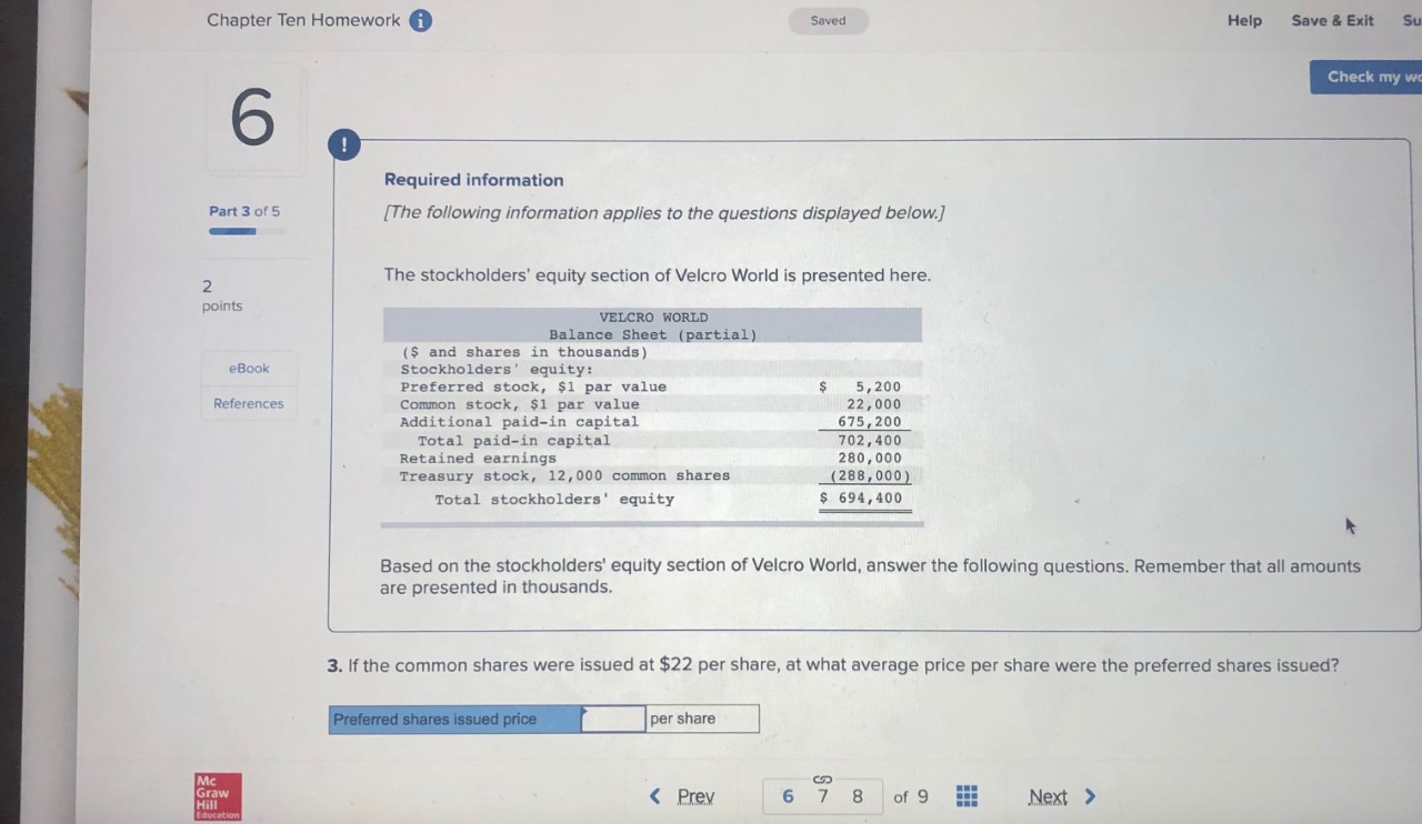 Solved Chapter Ten Homework i Saved Help Save & Exit Su | Chegg.com