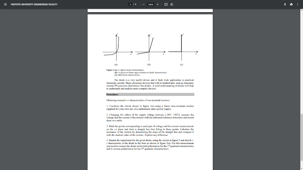 Solved YEDITEPE UNIVERSITY ENGINEERING FACULTY 1/3 100% + + | Chegg.com