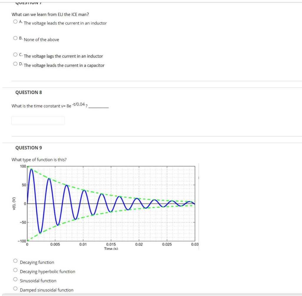 Solved QUESTIUI 7 What can we learn from ELI the ICE man? O | Chegg.com
