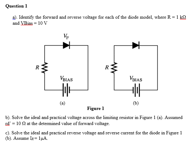 Solved Question 1 a). Identify the forward and reverse | Chegg.com