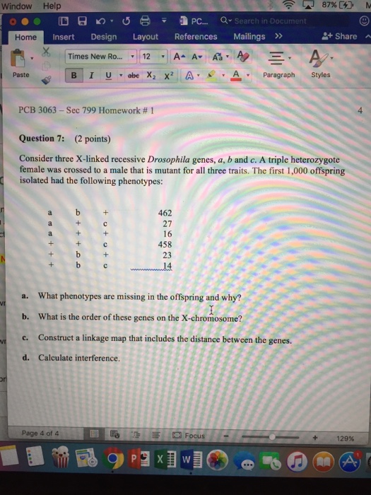 Solved Consider three X-linked recessive Drosophila genes, | Chegg.com