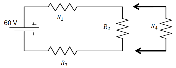Solved In the diagram below, R1=10 Ω, R2=17 Ω, R3=60 Ω, | Chegg.com