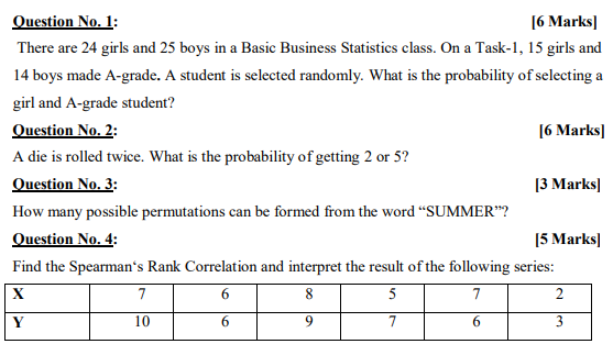 Solved Question No. 1: [6 Marks) There are 24 girls and 25 | Chegg.com
