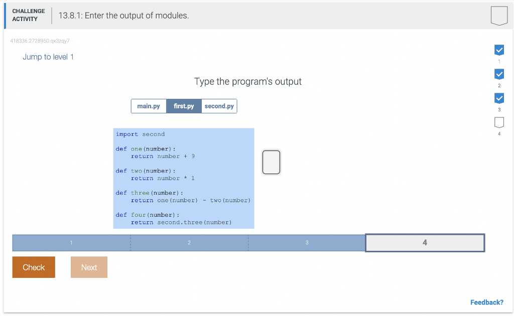 Solved Type The Programs Output Import First Def One 5227