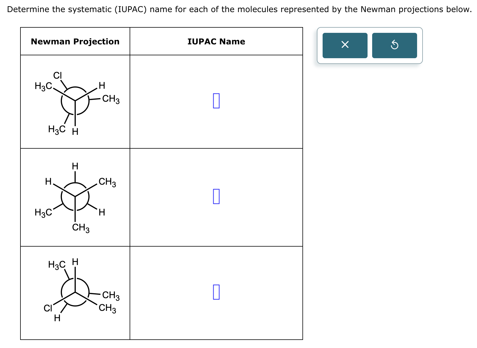 Solved Determine the systematic (IUPAC) ﻿name for each of | Chegg.com
