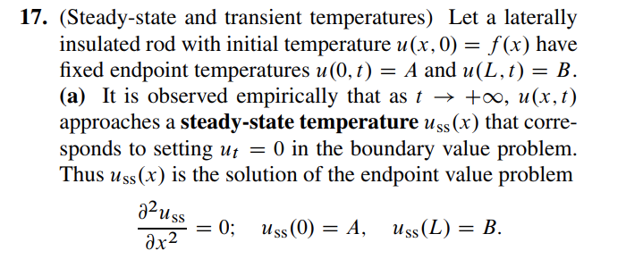 Solved 17 Steady State And Transient Temperatures Let A