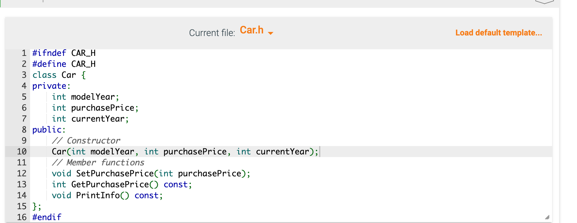 Solved I need help with fixing the code below, please.20.24 | Chegg.com
