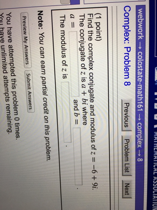 Solved Find the complex conjugate and modulus of z = -6 + | Chegg.com Solved Find the complex conjugate and modulus of z = -6 + | Chegg.com