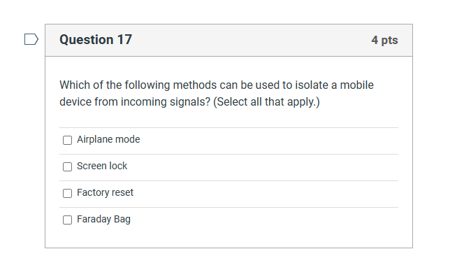 Solved Which of the following methods can be used to isolate | Chegg.com