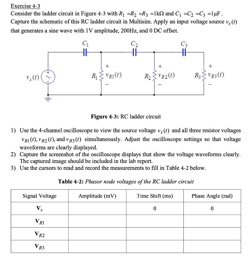 Solved Exercise 4-3 Consider the ladder circuit in Figure | Chegg.com