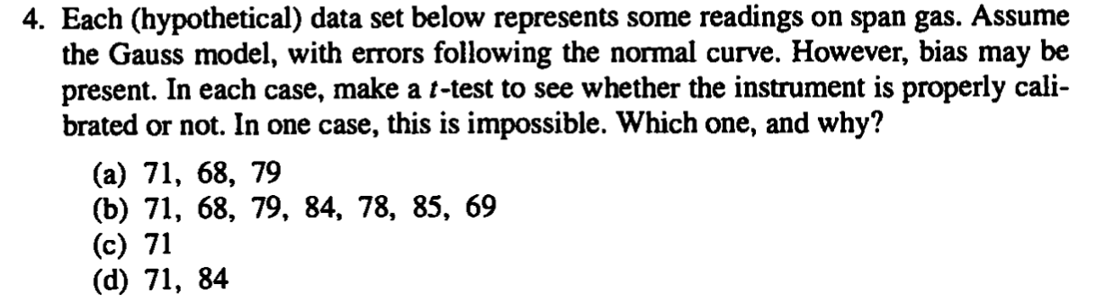 Solved 4. Each (hypothetical) data set below represents some | Chegg.com