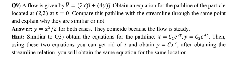 Q9vec(V)=(2x)vec(ı)+(4y)vec(ȷ). ﻿Obtain an equation | Chegg.com