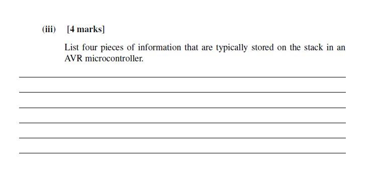 Solved Q2 A Avr Assembly Language For The Following 