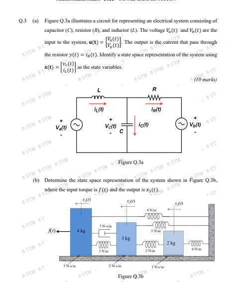 Solved Q.3 (a) Figure Q.3a illustrates a circuit for | Chegg.com