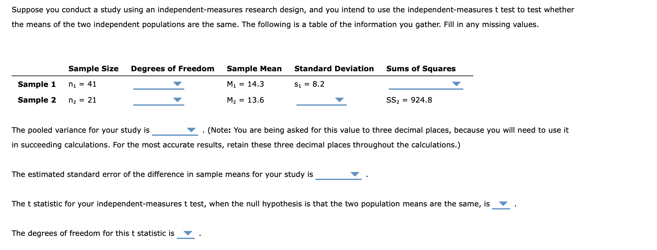 Solved 3. Differentiating pooled variance and the estimated | Chegg.com
