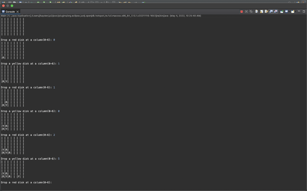Solved I'm looking for a code that plays the game of connect | Chegg.com