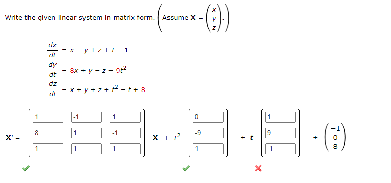 Solved I need help finding just the last part of these | Chegg.com