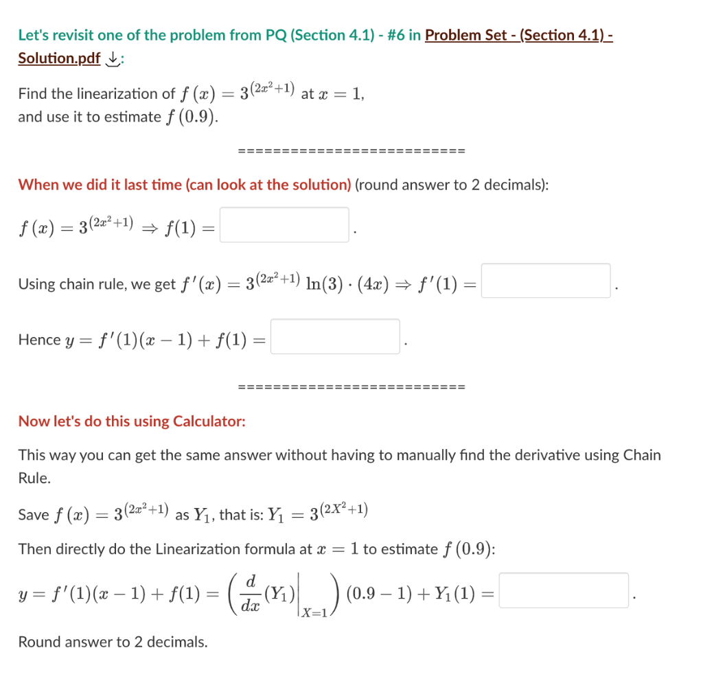 Solved Let's revisit one of the problem from PQ (Section | Chegg.com