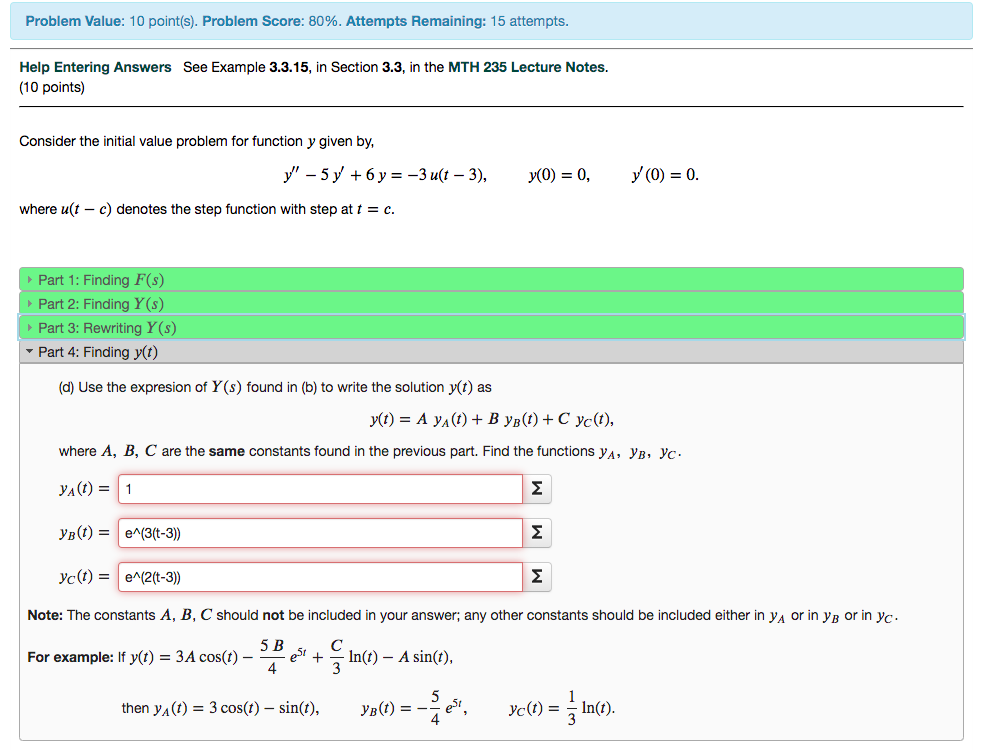 Solved Problem Value: 10 point(s). Problem Score: 80%. | Chegg.com