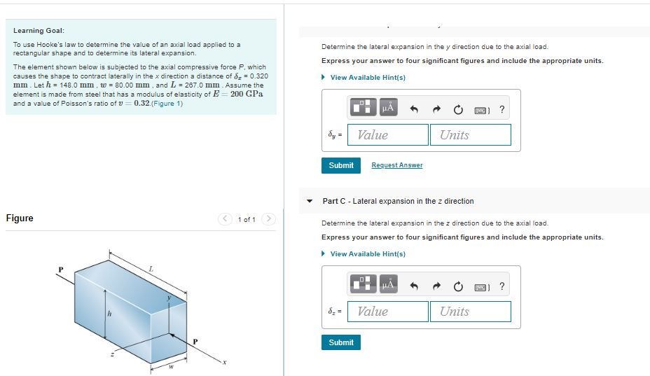 Solved Learning Goal: Part A - Value of the axial load To | Chegg.com