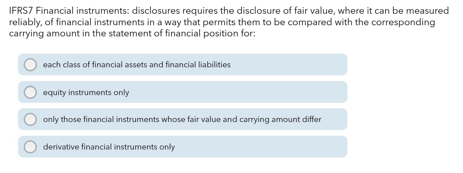 Solved IFRS7 Financial instruments: disclosures requires the | Chegg.com