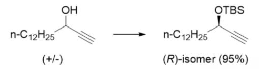Solved OH OTBS n-C12H25 n-C12H25 (+/-) (R)-isomer (95%) | Chegg.com