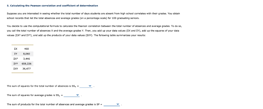 Solved 5. Calculating the Pearson correlation and | Chegg.com